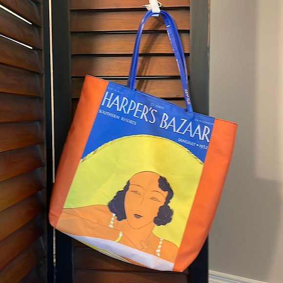 Estee Lauder | Bags | Vintage Estee Lauder Harpers Bazaar Tote Reusable ...